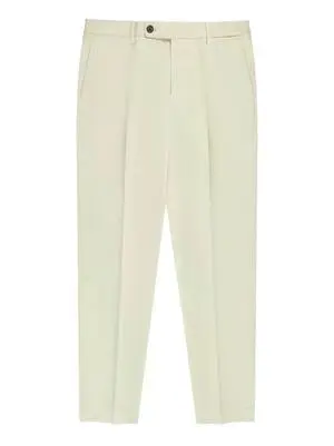 Incotex Tapered Cotton Trousers - Neutrals