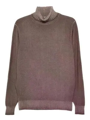 FILIPPO DE LAURENTIIS Roll-neck Ribbed Knitwear - Brown