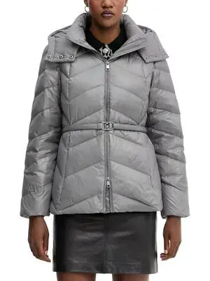 Liu Jo Hooded Puffer Jacket - Grey