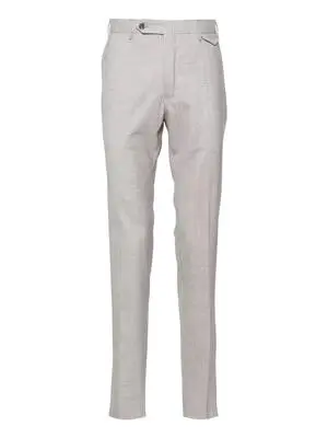 Incotex Mid-rise Tapered Trousers - Grey