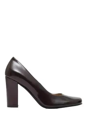 THE ROW Penelope Block-heel Pumps - Brown