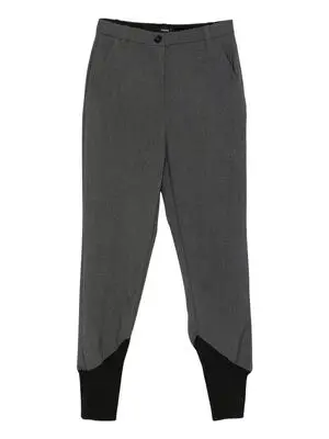 Pinko Paneled Ankle Cuff Trousers - Grey