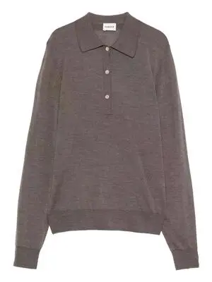 P.a.r.o.s.h Buttoned Collar Sweater - Brown