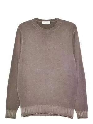 FILIPPO DE LAURENTIIS Ribbed Crew-neck Sweater - Brown