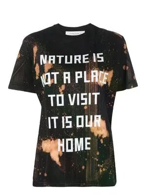 GOLDEN GOOSE Slogan-print Cotton T-shirt - Black
