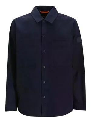 BOSS Patch-pocket Cotton Shirt - Blue