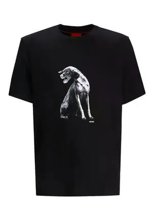 Hugo Graphic-print T-shirt - Black
