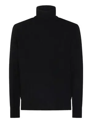 SEVEN GAUGE Ribbed Turtleneck Sweater - Black