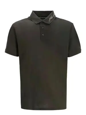 Emporio Armani Piqué Logo Polo Shirt - Brown