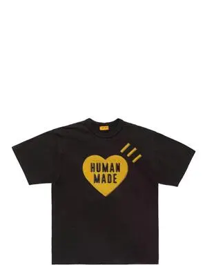 HUMAN MADE Heart-logo Cotton T-shirt - Black