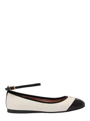 Bally Ysla Ankle-strap Ballet Flats - Neutrals