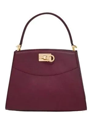 FERRAGAMO Studio Box Top-handle Satchel - Red
