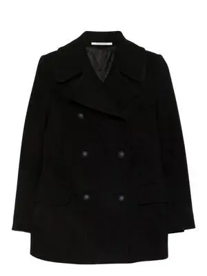 Tagliatore Double-breasted Blanche Coat - Black