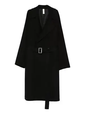 HEVO Belted Coat - Black