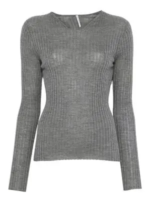 LIVIANA CONTI Lara Ribbed Knit Sweater