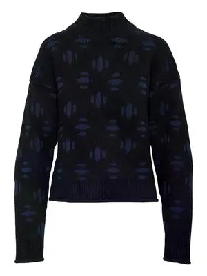 Aztech Mountain Snowflake Sweater - Black