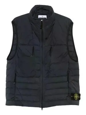 Stone Island Quilted Zip Jacket - Black