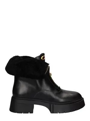 COACH 57mm Leah Zip-up Platform Boots - Black
