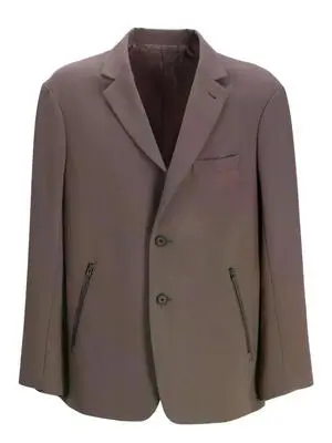Emporio Armani Twill Blazer - Brown