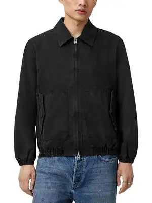 ALLSAINTS Holman Ramskull Zip-up Jacket - Black