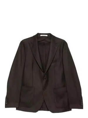 Tagliatore Peak-lapel Blazer - Brown