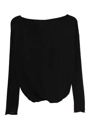 Liviana Conti Boat-neck Top - Black