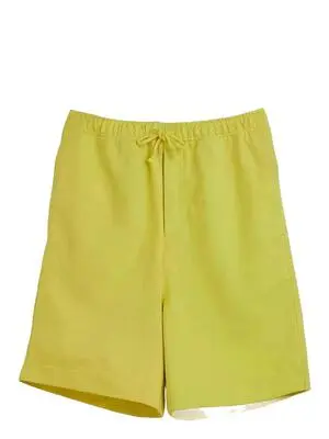 Y3 Logo-detail Shorts - Yellow