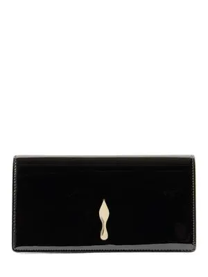 CHRISTIAN LOUBOUTIN Bettina Patent-leather Clutch - Black