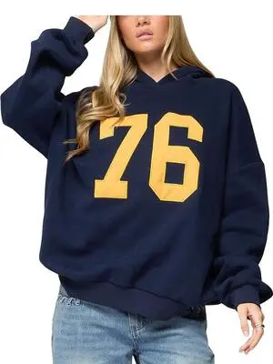 EDIKTED Oversized Hoodie - Navy