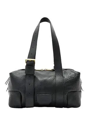 ALLSAINTS Ares Grained Leather Shoulder Bag - Black