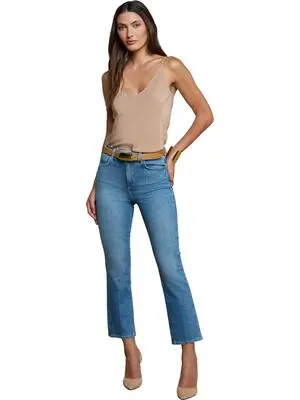 L'Agence Mira Cropped Bootcut Jean - Kona