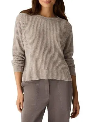 Eileen Fisher Chenille Rib Sweater Dove