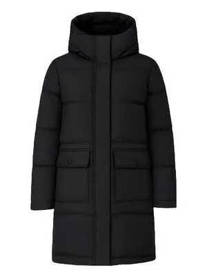 QUARTZ CO. Chloe Hooded Winter Jacket - Black