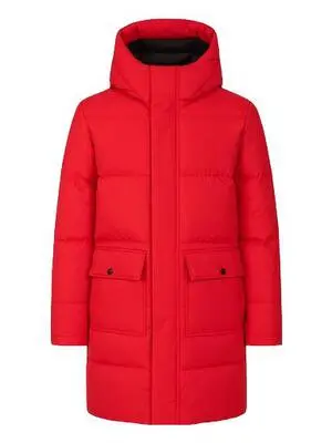 QUARTZ CO. Chloe Hooded Winter Jacket - Fiery Red