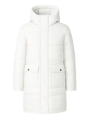 QUARTZ CO. Chloe Hooded Winter Jacket - Ivory