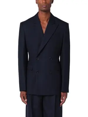 Loewe Wool Double-breasted Jacket - Blue