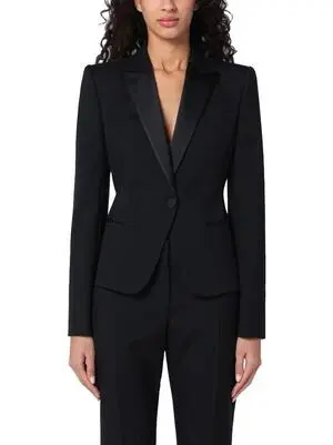 Alexander McQueen Single-breasted Wool Jacket - Black