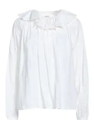 Ba&sh Woven Top With Lace Trims - White