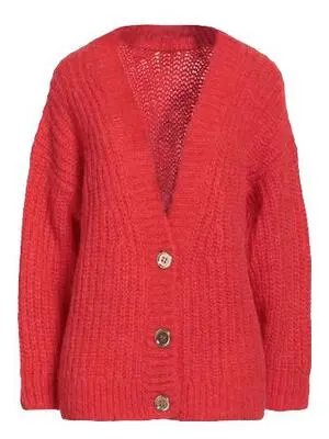Ba&sh Knitted Cardigan - Red
