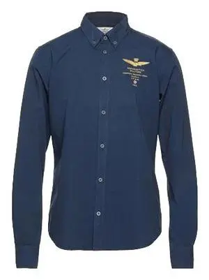 AERONAUTICA MILITARE Shirt Size Cotton - Blue