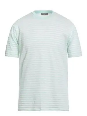 DANIELE FIESOLI Lab T-shirt Turquoise Size Linen, Cotton - Blue
