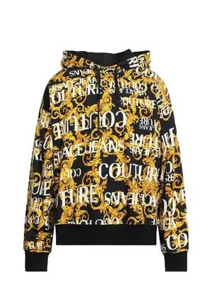 Versace Cotton-elastane Logo Hoodie - Black