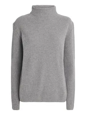 Falke Virgin Wool-blend Mock-neck Sweater - Grey