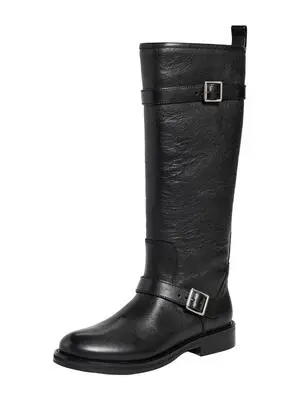 Simkhai Noah Leather Boots - Black