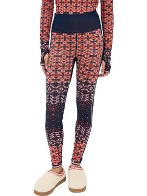 Free People Myoko Jacquard Leggings - Apres Navy Combo
