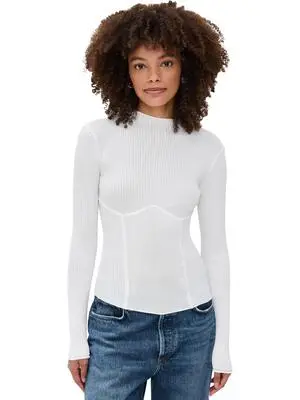 LE BOP Adele Knit Top Ivory