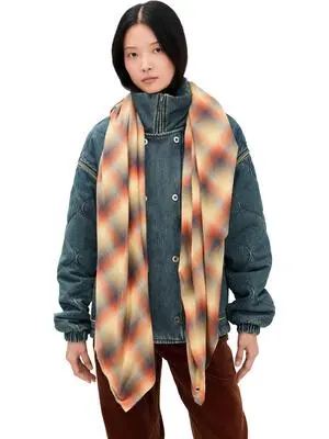 MARBELL Kate Denim Jacket With Scarf