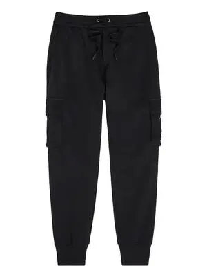 Moose Knuckles Hartsfield Tapered-leg Cotton Cargo Sweatpants - Black