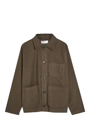 Universal Works Brushed Cotton Overshirt - Brown
