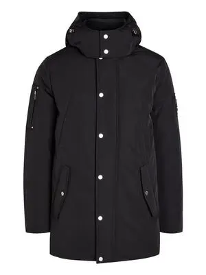 Moose Knuckles Granite Peak Hooded Shell Parka Coat - Black
